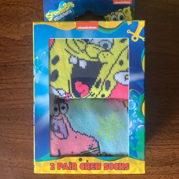 Nickelodeon | Accessories | Nwt Nickelodeon Spongebob 2pc Sock Set | Poshmark